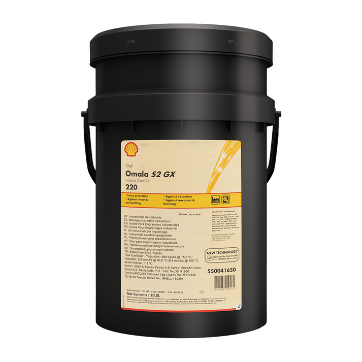 Shell Omala S2 GX 220 - 20L Pail – Atlas Oil and Chemical